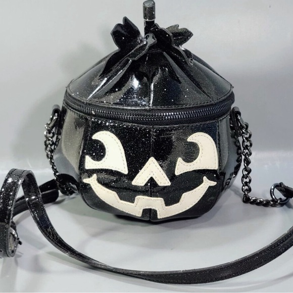 MAD Engine | Bags | Mad Engine Sparkling Black Pumpkin Crossbody Bag ...